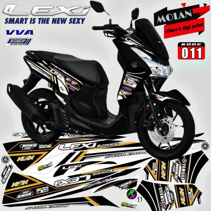 Decal Sticker Striping Variasi Yamaha LEXI 125 | Decal Lexi | Striping ...