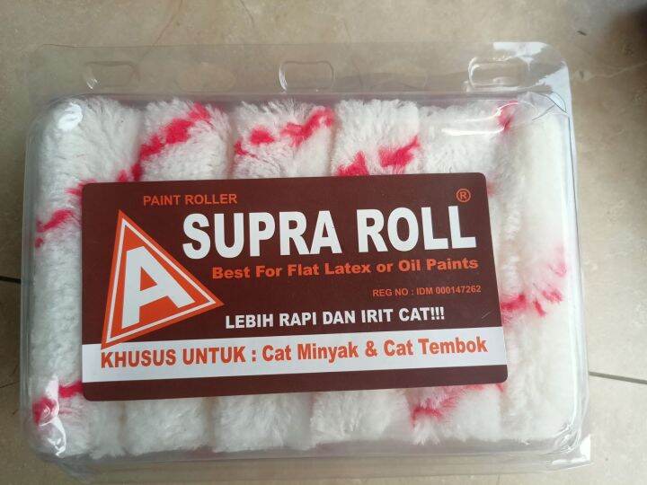 bulu kuas roll mini Supra 4inch per lusin isi 12 pcs | Lazada Indonesia
