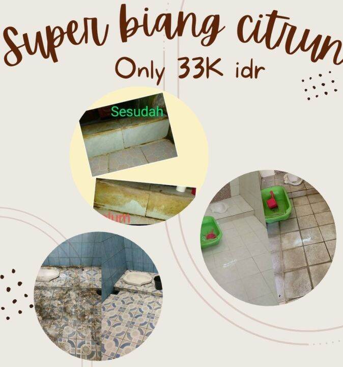 Serbuk Ajaib Biang Sitrun Pembersih Kerak Kamar Mandi 1KG | Lazada ...