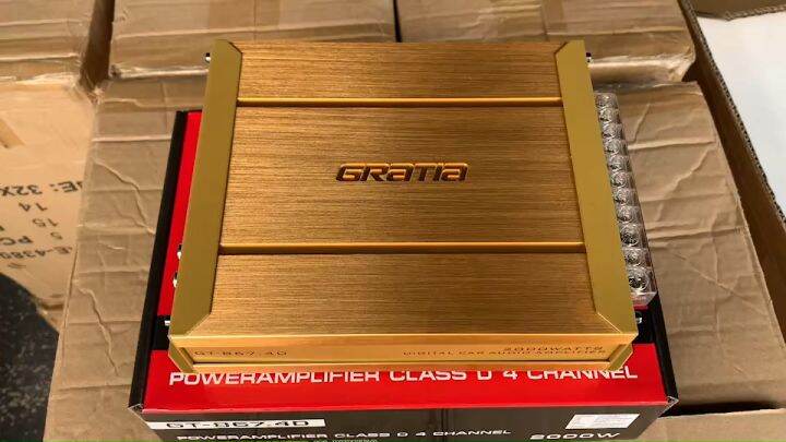 [ใช้ของด่วนสั่งร้านนี้] เพาเวอร์ขับเสียงกลางแบนเกาหลี GRATIA รุ่น GT-867.4D คาสดี4ch สามารถแบ่ง ...