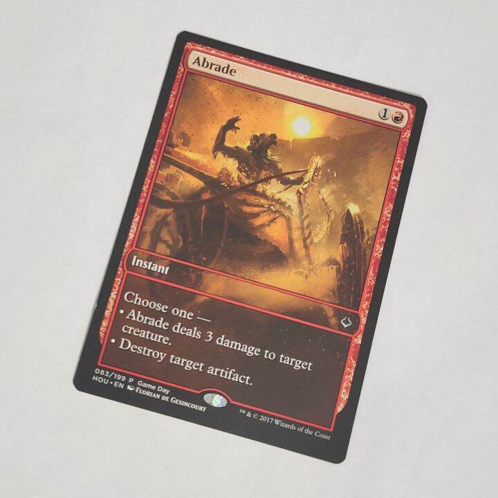 MTG Card ABRADE Magic the Gathering Trading Card Game Red | Lazada PH