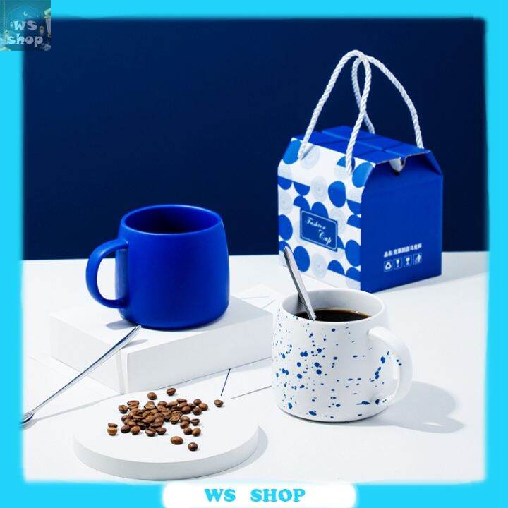 Klein Blue Mug High Beauty Net Red Water Cup Gift Box Set With Hand ...