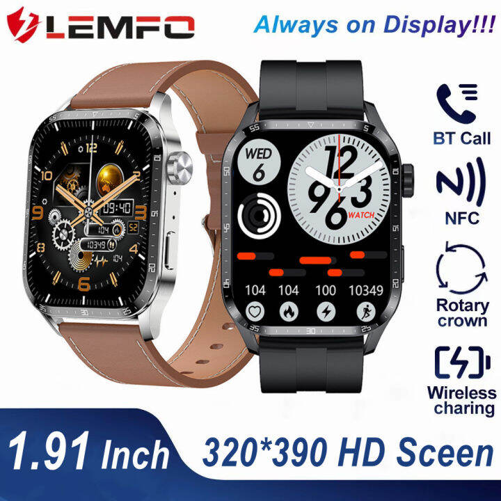 LEMFO GT4 Smart Watch 2022 Big Screen Long Standby Time Bluetooth Call ...