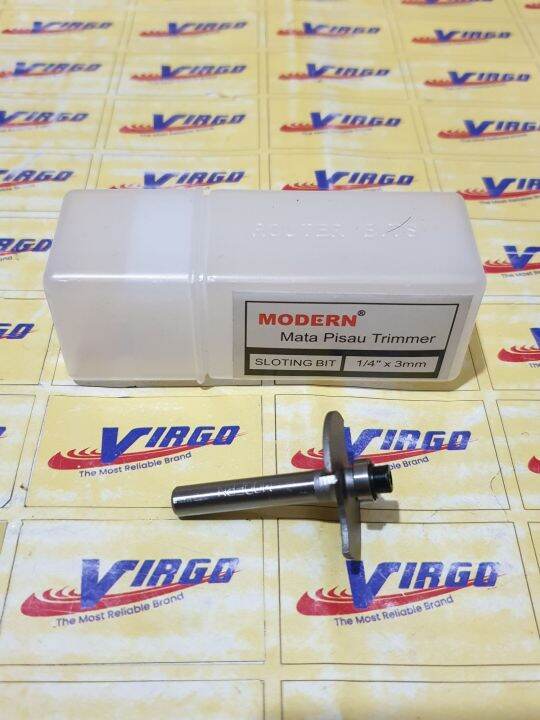 3mm MATA PROFIL ROUTER ROTER TRIMMER KAYU SLOTING BIT 1/4" x 3MM 3 MM ...