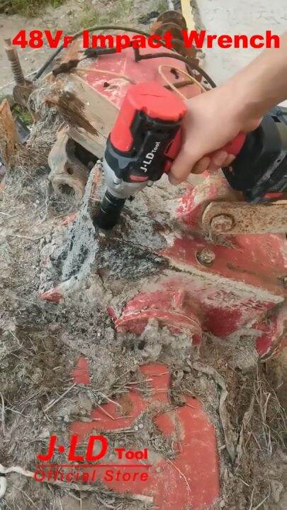 Impact JLD Tool 88v Impact Wrench Brushless 350 N.M Impek Melepas Baut ...