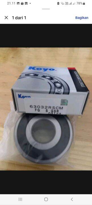 Ball bearing 6303 2RS KOYO | Lazada Indonesia