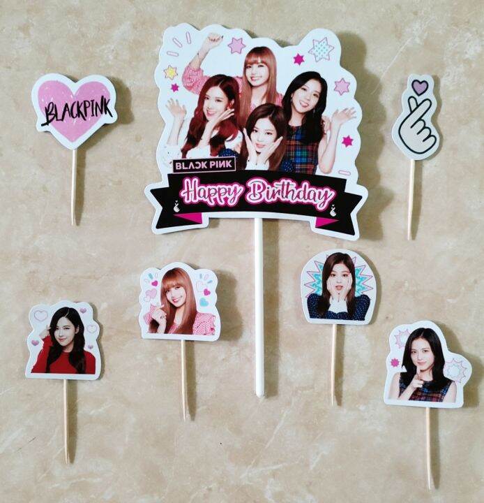 topper toper hiasan tusukan kue cake nasi tumpeng ulang tahun happy ...