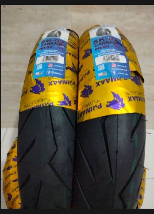 BAN TUBLES PRIMAX SK 03 UKURAN 90/90 + 80/90 RING 14 COPY PIRRELIC DRC ...