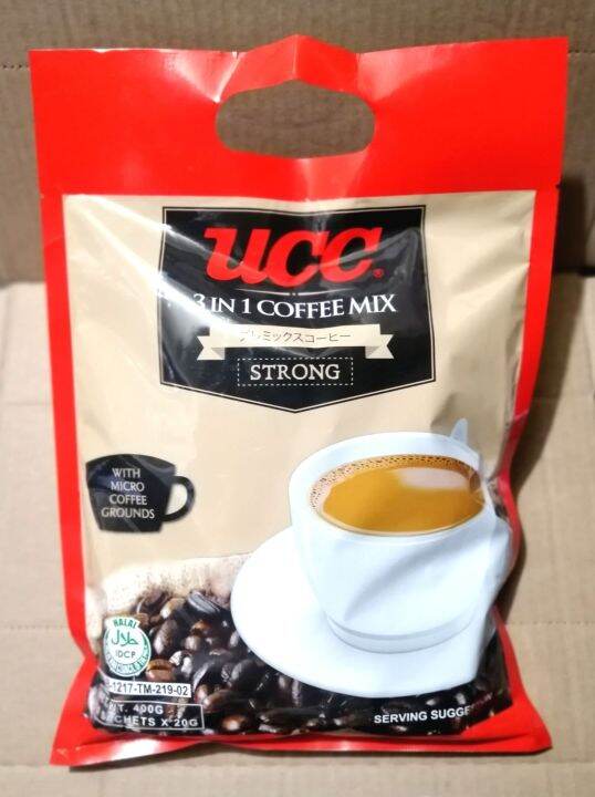 UCC 3 IN 1 Coffee Mix Strong 20 Sachets x 20g | Lazada PH