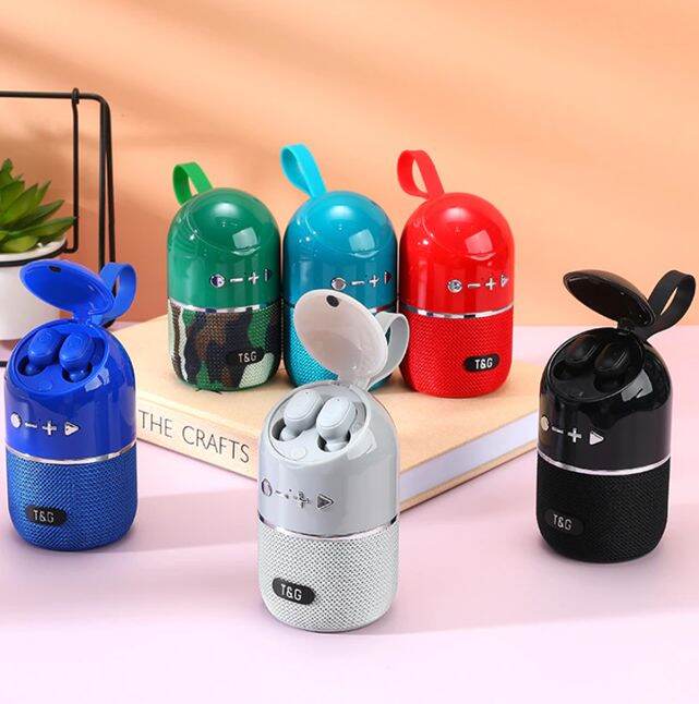 T&G TG-805 2 in 1 TWS Bluetooth V5.0 Portable Wireless Speaker and ...