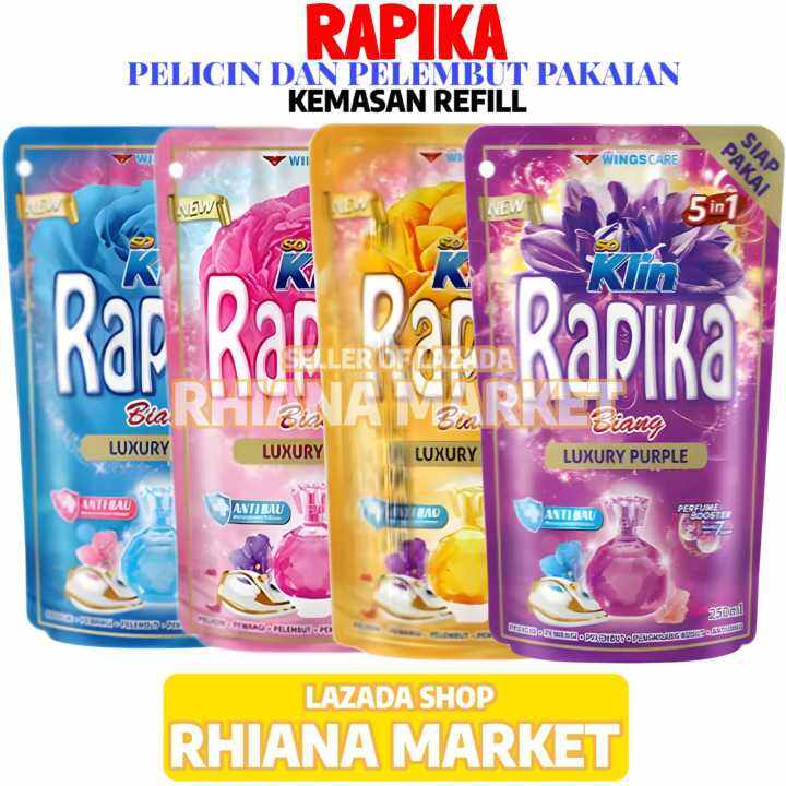 Rapika Biang Refill Pelicin Pelembut Pewangi Pakaian 250ML | Lazada ...