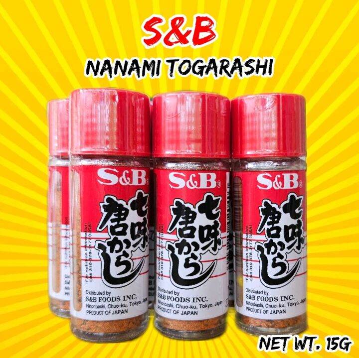 เอสแอนด์บี นานามิ โทการาชิ พริกผสมงา 15 ก. S&B Nanami Togarashi ...