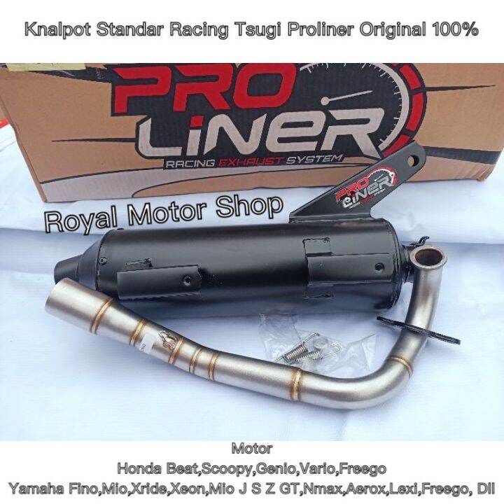 Knalpot Standar Racing Matic Tsukgi Tsugi PROLINER PRO LINER Original ...