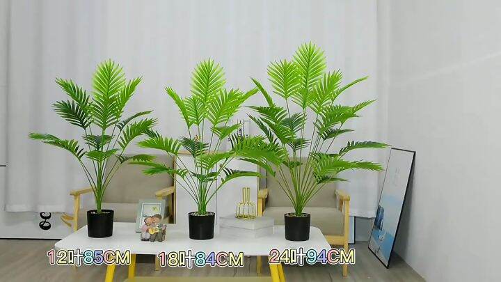 Artificial plant Artificial Leaves Chrysalidocarpus lutescens palm Tree ...