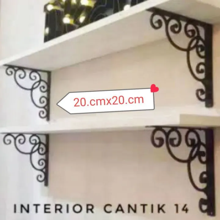 RAK BESI SIKU PENYANGGA RAK DINDING/KAYU AMBALAN TERMURAH | Lazada ...