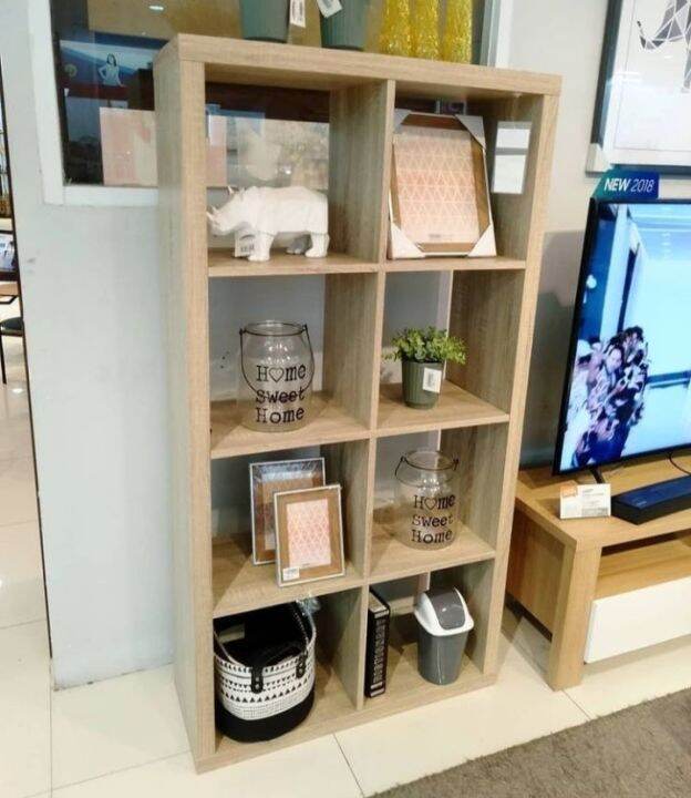 rak buku informa kubos 2x4 oak rak partisi rak pembatas rak hiasan ...