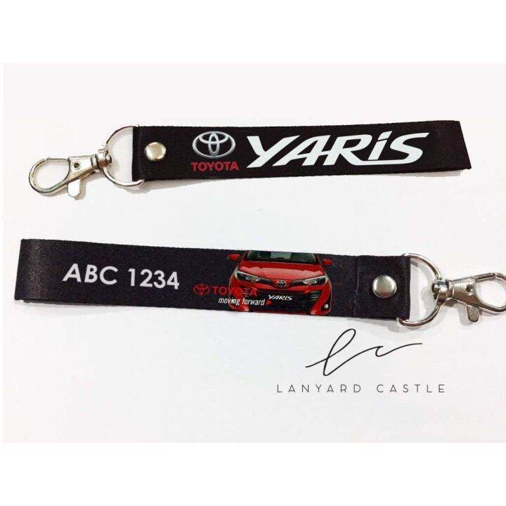 Toyota Yaris Custom Plate Number Keychain | Lazada