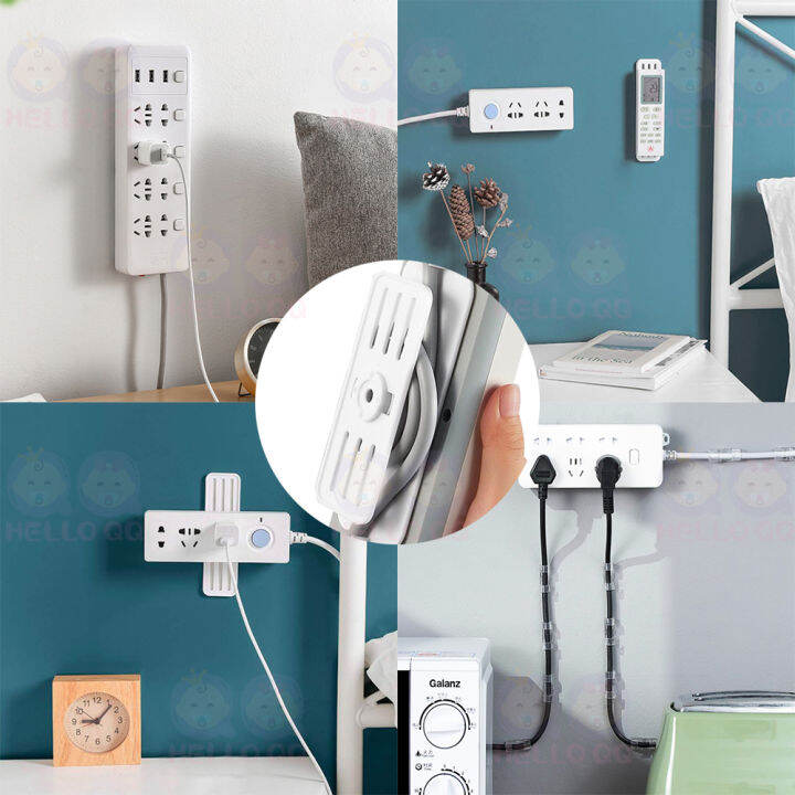 Wall Mounted Trail Socket Extension Outlet Power Strip Holder Fixator ...