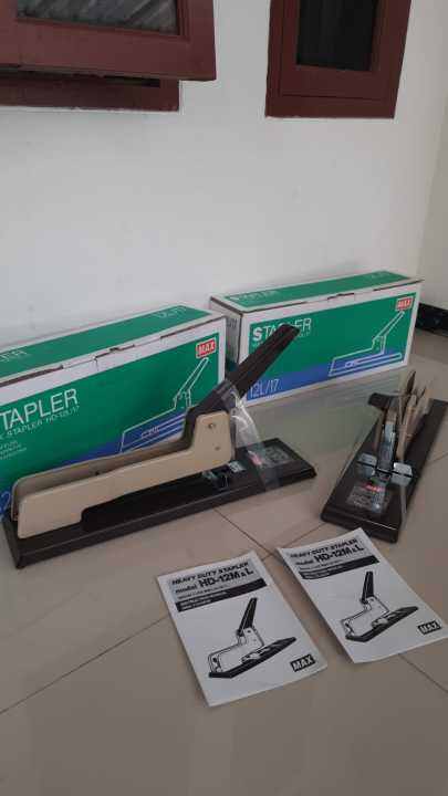 Hekter Staples Steples Besar Jilid Buku Jumbo Stapler MAX HD-12L/17 ...