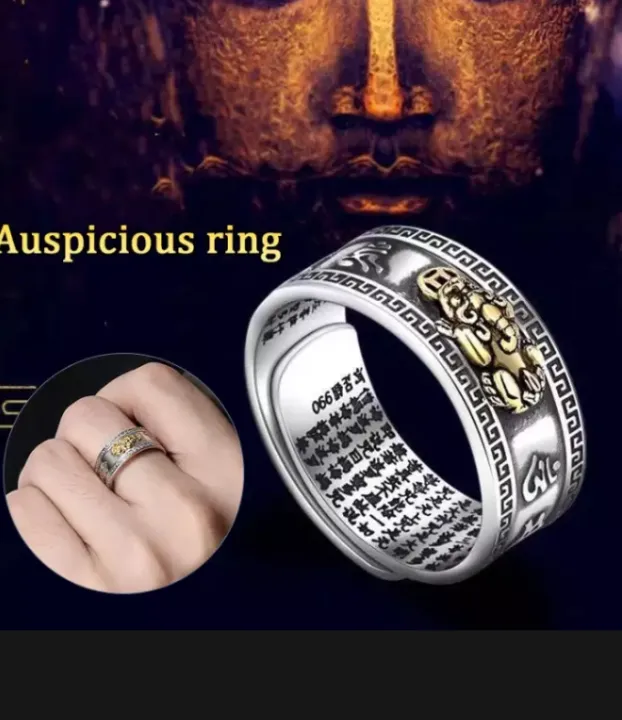 AUTHENTIC FENGSHUI TIBET MANTRA RING AMULET | Lazada PH