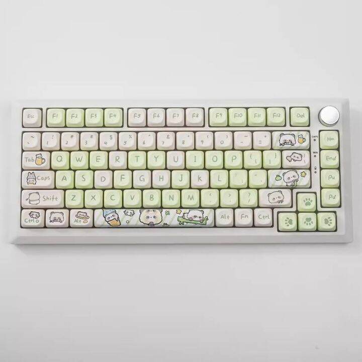 【Keycap Only】Milk Green Panda Keycap 140 keys MOA Profile PBT ...