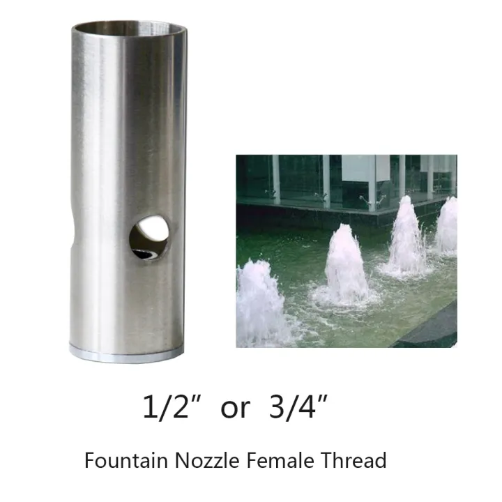 1/2 or 3/4 Inch Stainless Steel Bubbling Foam Water Fountain Nozzle ...
