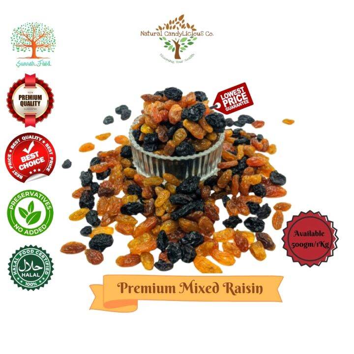 Premium Mixed Raisin – Healthy Snacking/Sunnah Foods – Good Source of ...