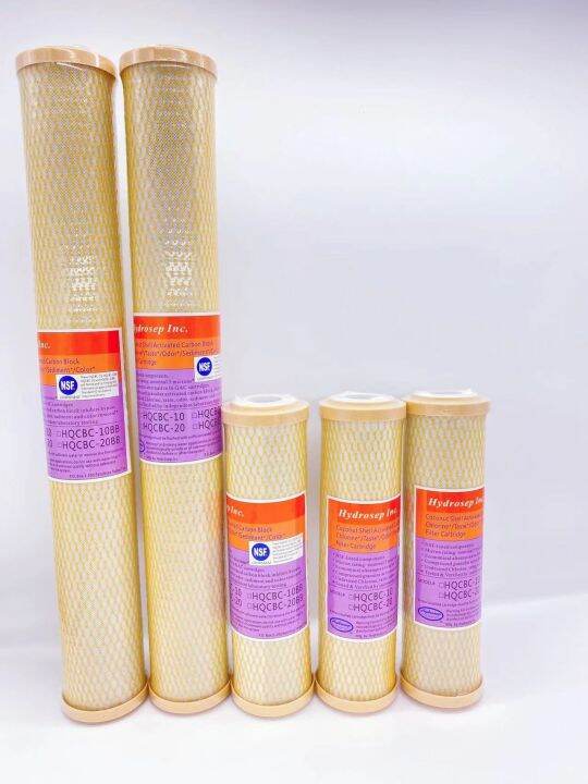 Hydrosep 10SL and 20SL Activated Carbon Block Coconut Shell Filter ...