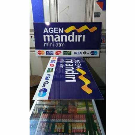 STIKER VINYL NEON BOX AGEN MANDIRI UKURAN : 90 X 45 CM(SEPASANG/2BUAH ...