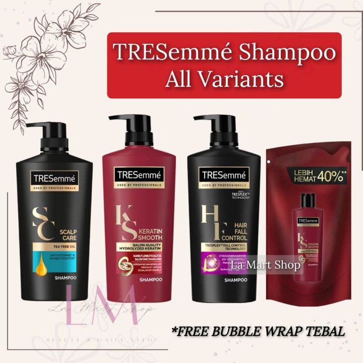 Shampoo Tresemme Keratin Smooth 670ML 850ML Scalp Care 850ML Hair Fall ...