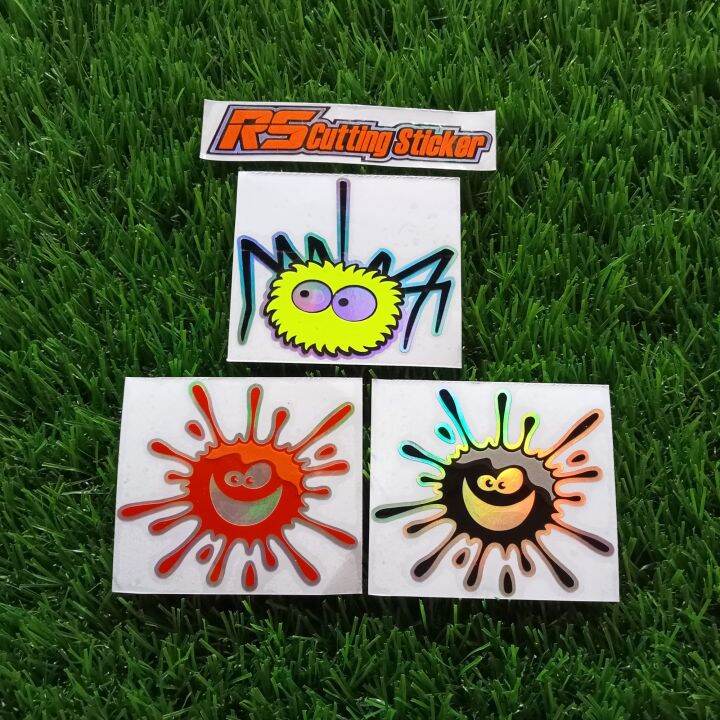 sticker bercak smile sticker cutting | Lazada Indonesia