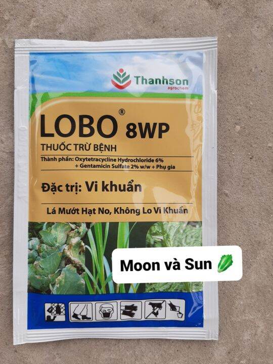 Thuốc trừ bệnh đặc trị vi khuẩn LOBO 8WP- LÁ MƯỚT HẠT NO, KHÔNG LO VI ...