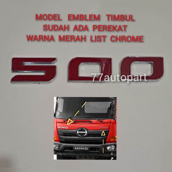 tulisan emblem 500 untuk hino | Lazada Indonesia