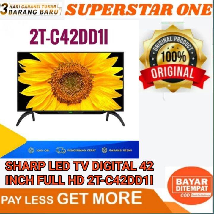 SHARP LED TV 42 inch TV Digital Full HD 2T-C42DD1I Tv led digital 2TC42DD1I | Lazada Indonesia