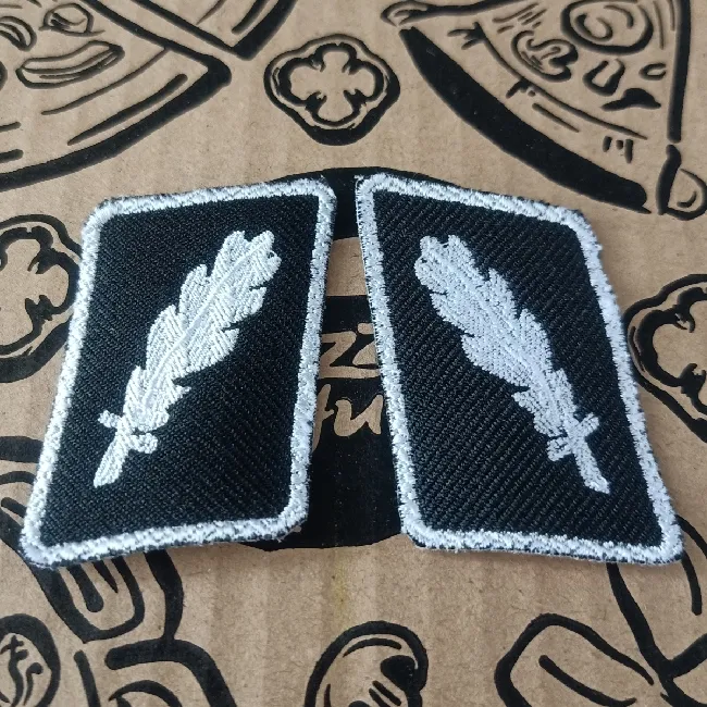 Bordir Pangkat Kerah Totenkopf Bulu Kemeja Jerman Swastika World War 2 ...