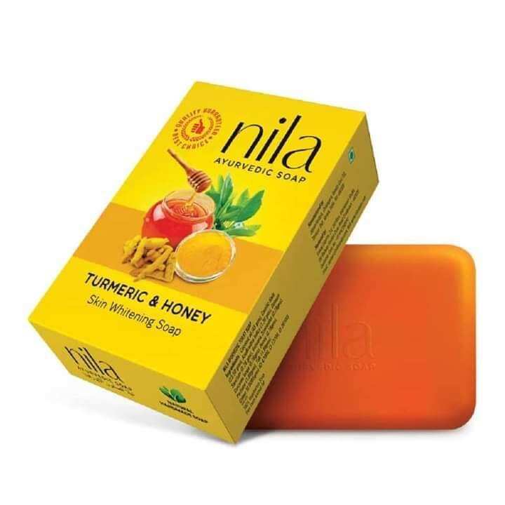 Nila Ayurvedic Soap Turmeric and Honey Skin Whitening Soap 75g Made in ...