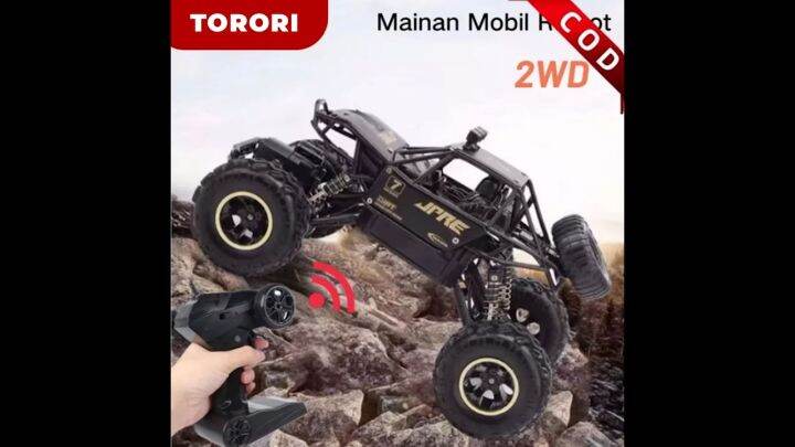 [BISA COD] Mainan Mobil Alloy Remote Control Off-Road Climbing Car RC Rock Crawler 2WD Powerful ...