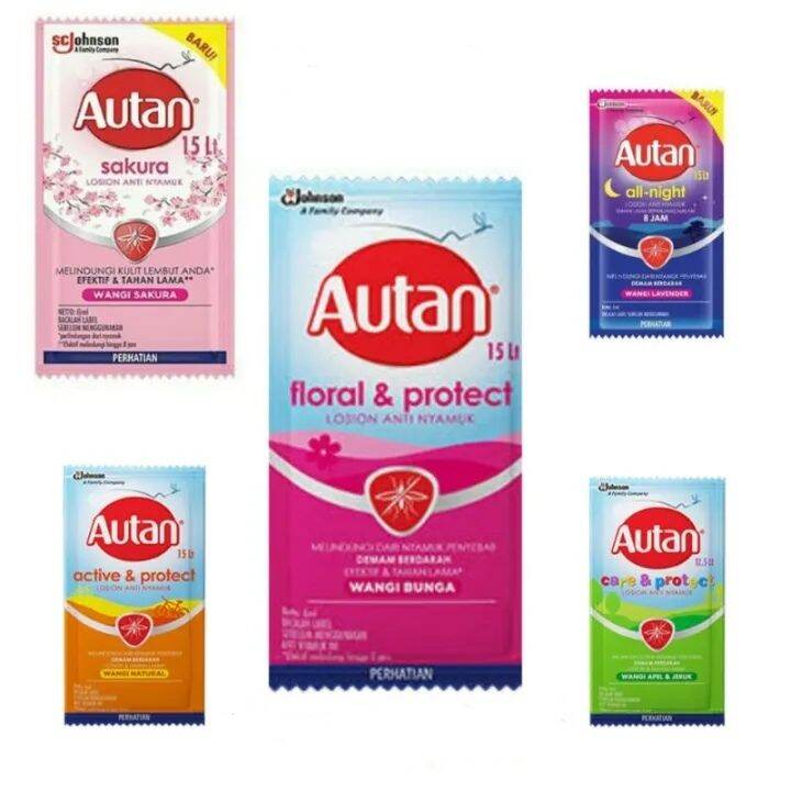 Autan Lotion Anti Nyamuk Renceng isi 12 Sachet | Lazada Indonesia