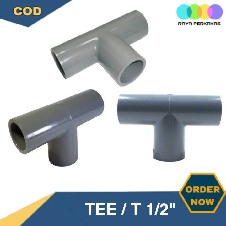Fitting Tee T 1/2 Inch AW Sambungan Pipa T ½" | Lazada Indonesia