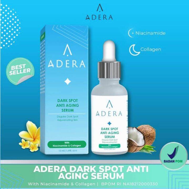 (Bayar di Tempat) Adera serum Wajah Glowing, Dark spot serum, Brightening expert serum, Acne ...