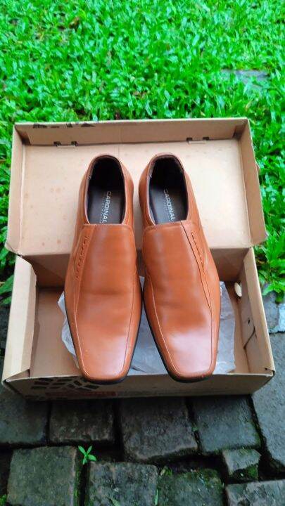 Cardinal Sepatu Kulit Formal / Pantofel Pria (Chloe 3, Cokelat Krem ...