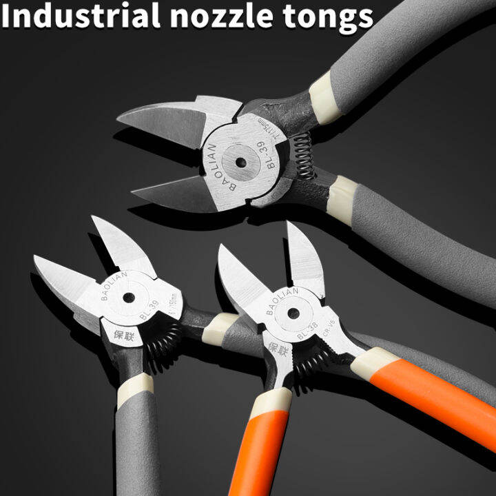 Diagonal Plier 6 Inch Wire Cutters CR-V Steel Side Cutter Cutting ...