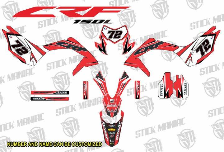 Honda crf 150L full body decals | Lazada PH