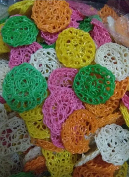 keropok palembang warna warni 400gm | Lazada