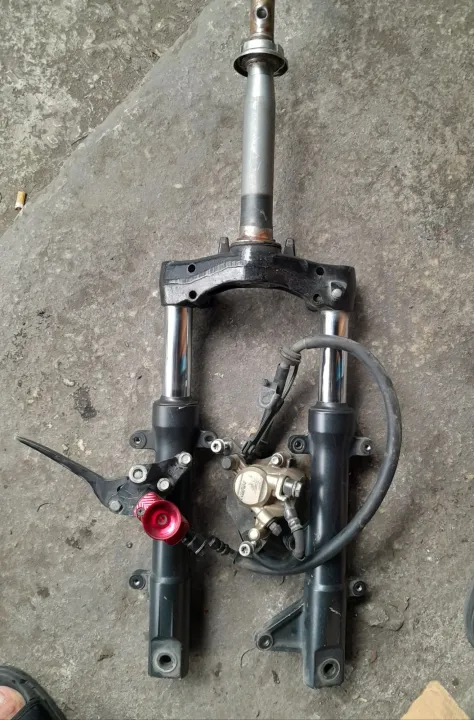 Shockbreaker depan set segitiga rem depan Supra gtr 150 fi original copotan sok as tabung fork ...