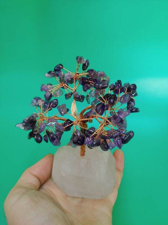 Money Tree Natural amethyst Money Tree Rose Quartz wealth Tree Jade ...