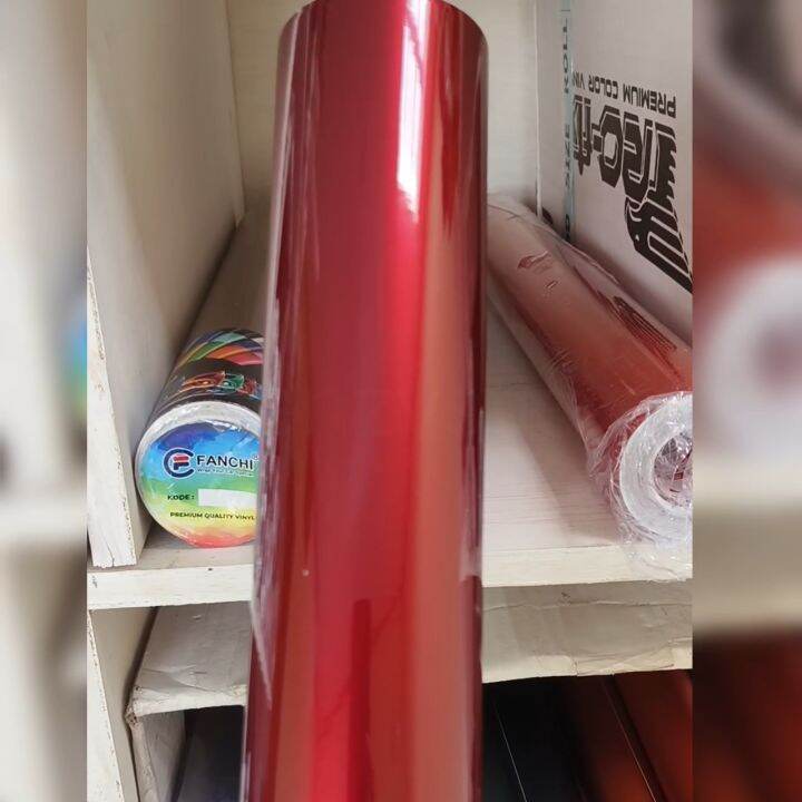 stiker skotlet darkred candy tone sticker scotlite merah maroon metalic ...