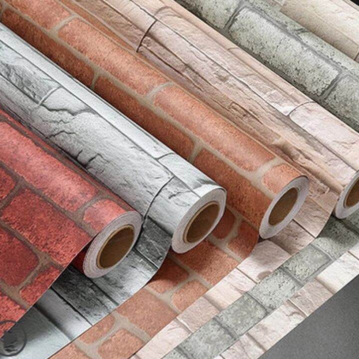 ACE KING Wallpaper Self Adhesive Bricks Design PVC Waterproof For ...