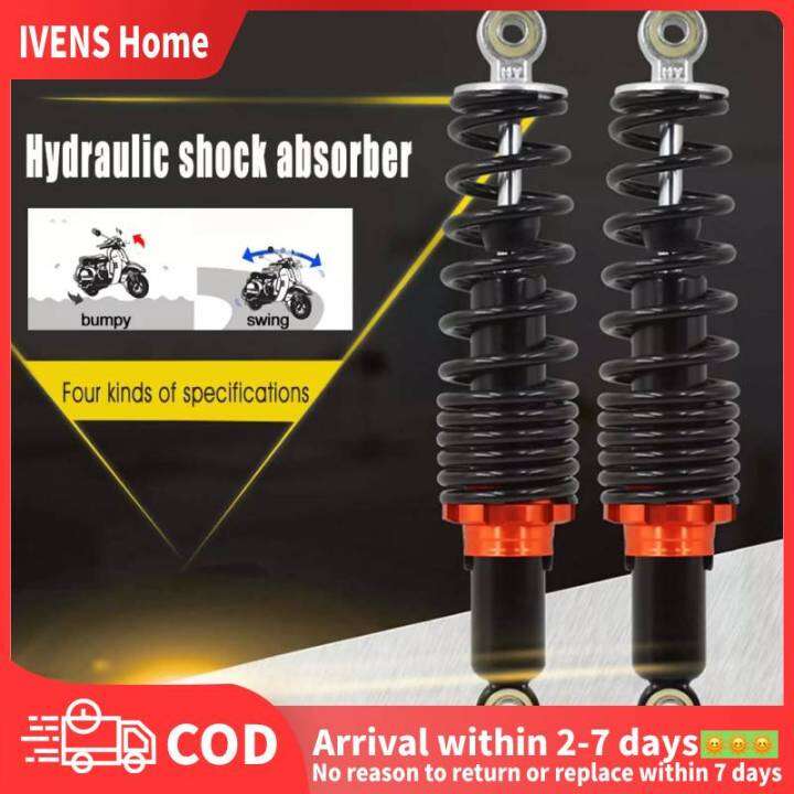 2pcs Motorcycle Rear Shock Hydraulic Shock Absorber Universal 250mm ...
