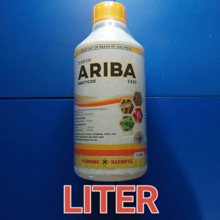 ARIBA 2.5 EC (1 LITER) LAMBDA-CYALOYHRIN INSECTICIDE BY TEXICON | Lazada PH